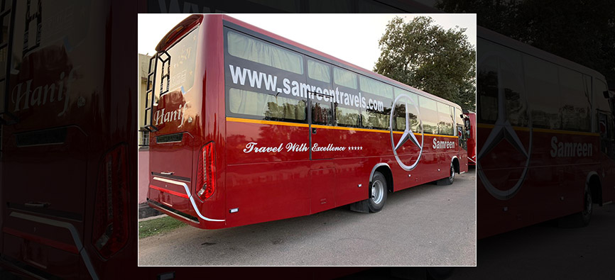 Photo Gallery, Bus Photos, Fleet Photos | Samreen Travels